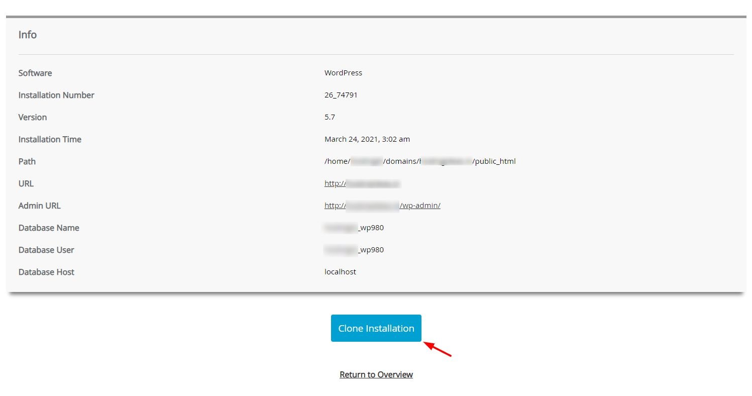 How to clone your WordPress site via Softaculous in DirectAdmin?